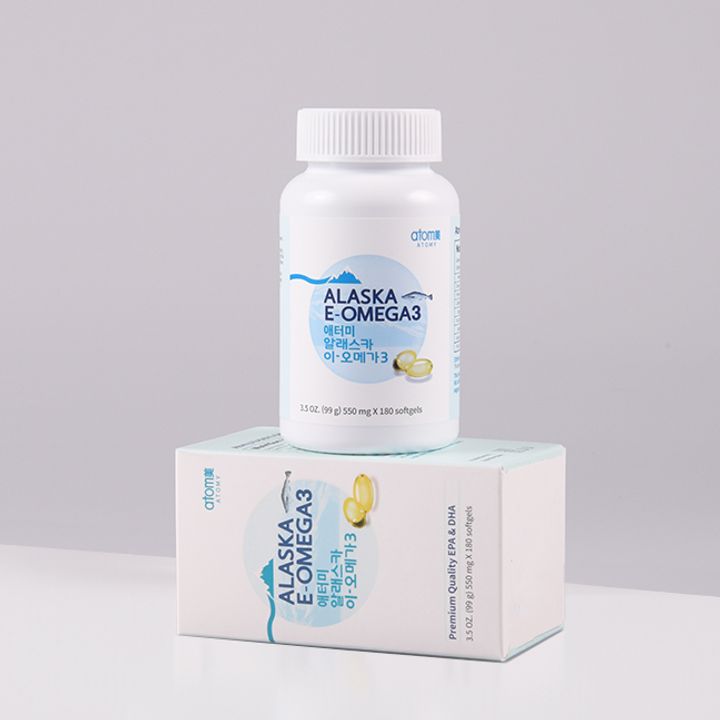 Alaska E-Omega 3 (180 Softgels) | Atomy Australia