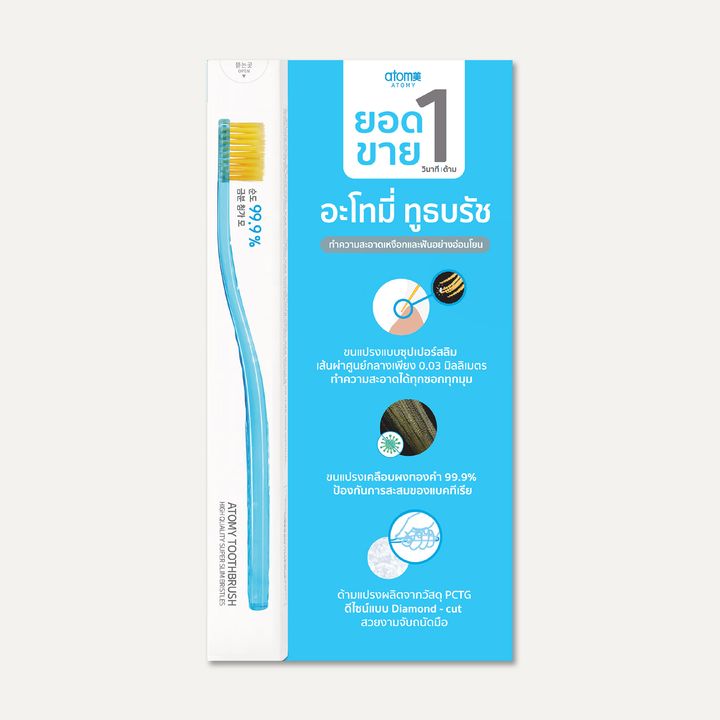 *ใบปลิว* Go 100 แปรงสีฟัน (30 แผ่น) | Atomy Thailand