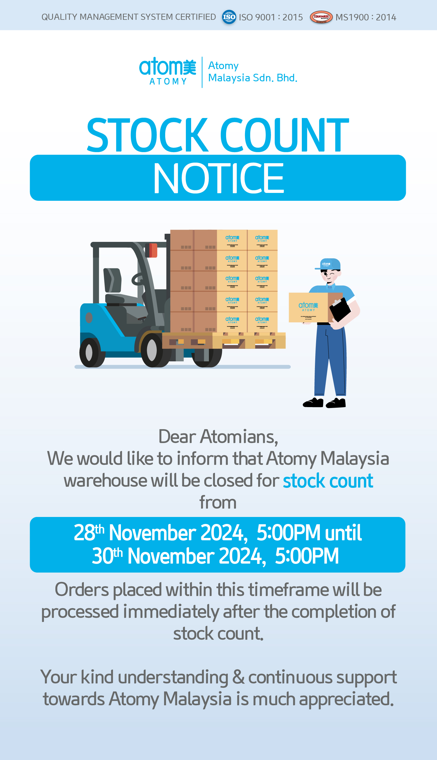 Notice | Atomy Malaysia